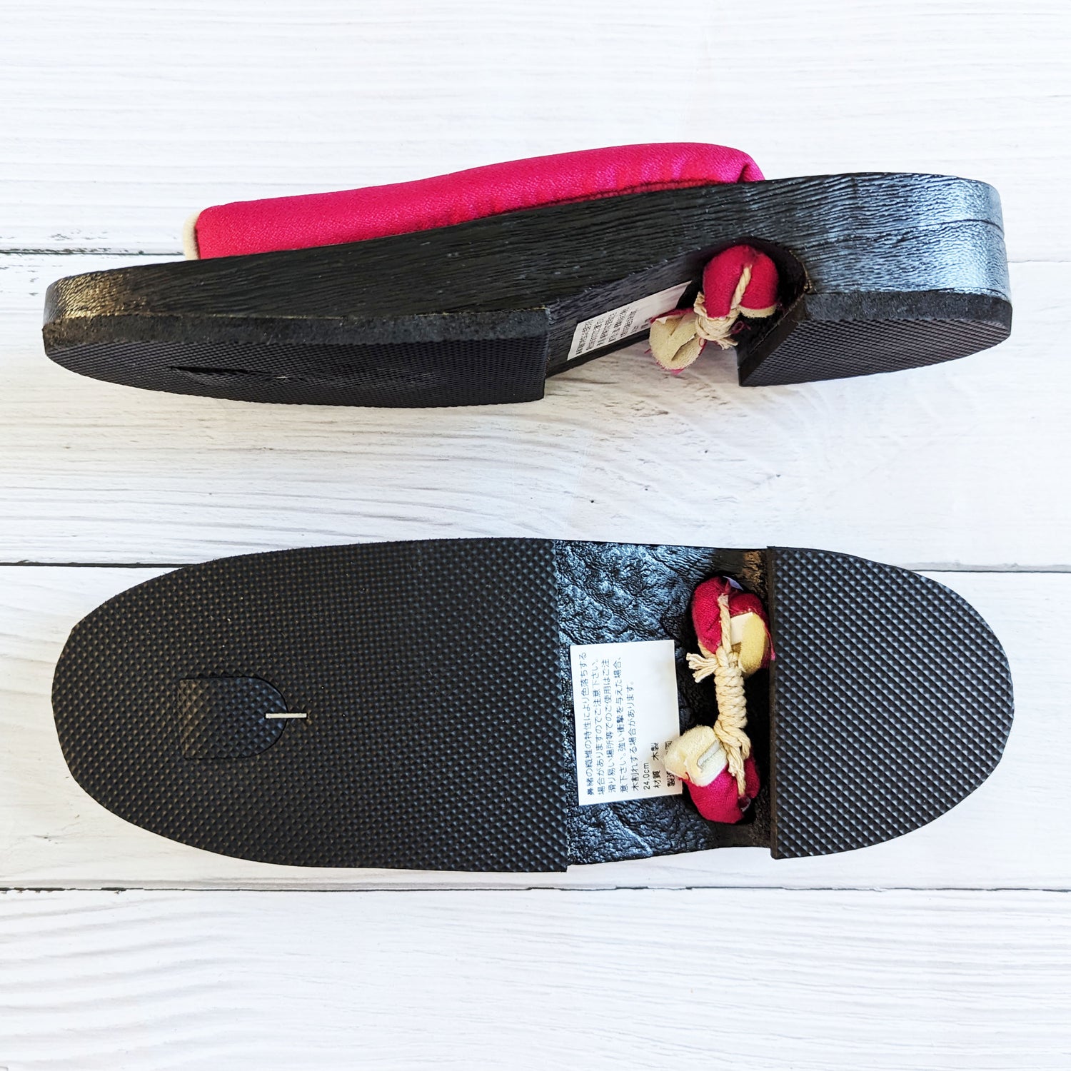 Japanese Traditional Geta Sandals - Simple Hot Pink for Yukata – Modern ...