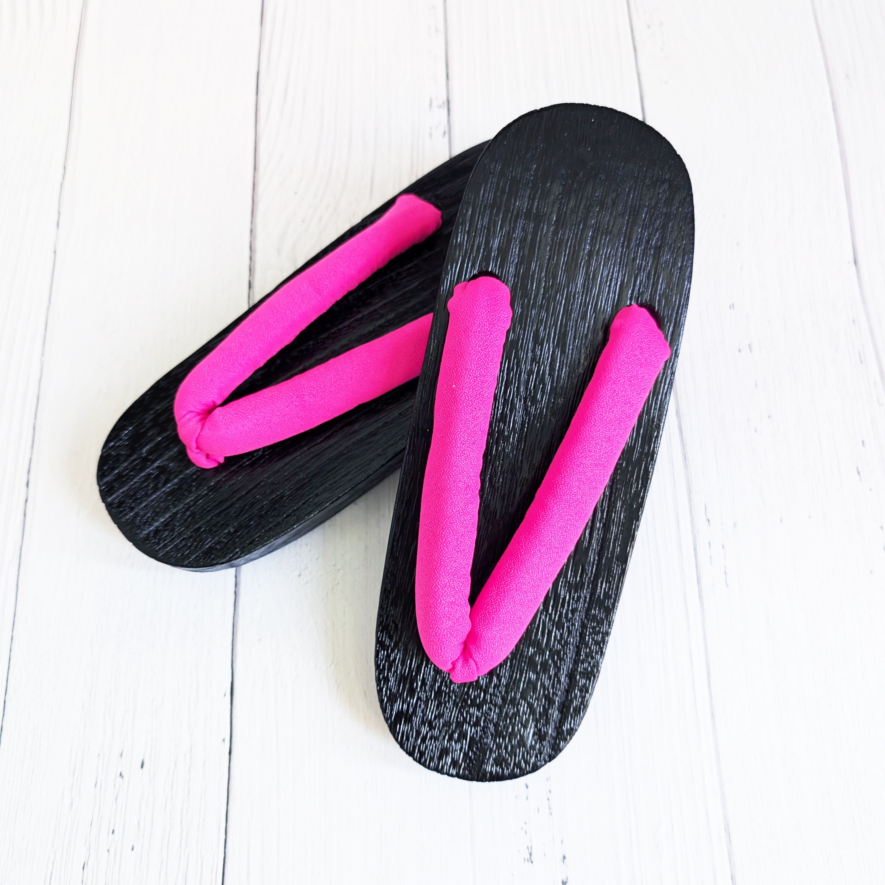Japanese Traditional Geta Sandals - Simple Hot Pink for Yukata – Modern ...